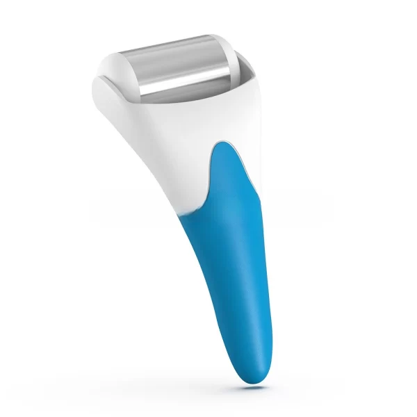 Stainless Steel Ice Roller With Metal Wheel And 2 Colors Handle